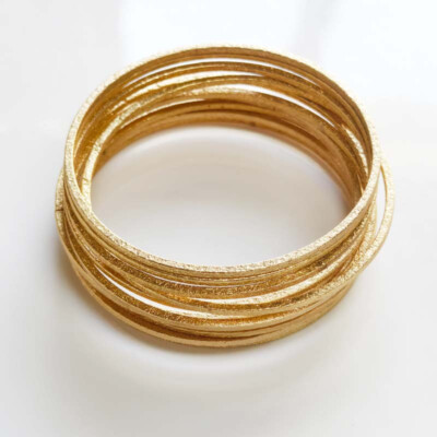 New 12pcs Zara Antique Gold Tone Bangle Gift Vintage Women Party ...