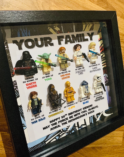 Star Wars Wedding Gifts, New Family Gifts, Family Tree Frames, Star ...