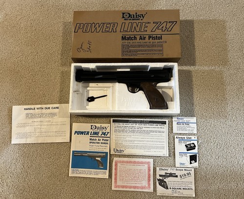 Daisy Powerline 747 Air Pistol .177 Cal (4.5) Lead Air Gun Pellet | eBay