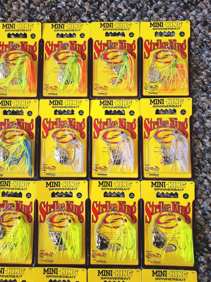 (30) Strike King Mini-King Mr. Lil' Money Red Eye Spinnerbaits Fishing ...