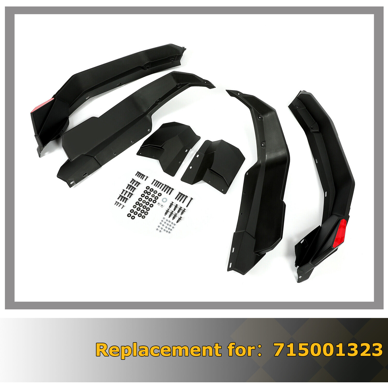 Rear+Front Fender Flares For 2013-2016 CAN AM Maverick Max 1000/1000R ...