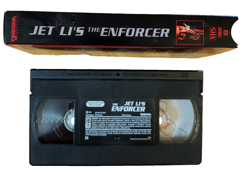 "THE ENFORCER" VHS MOVIE. JET LI, ANITA MUI, HENRY FONG, MIAO XIE. VG ...