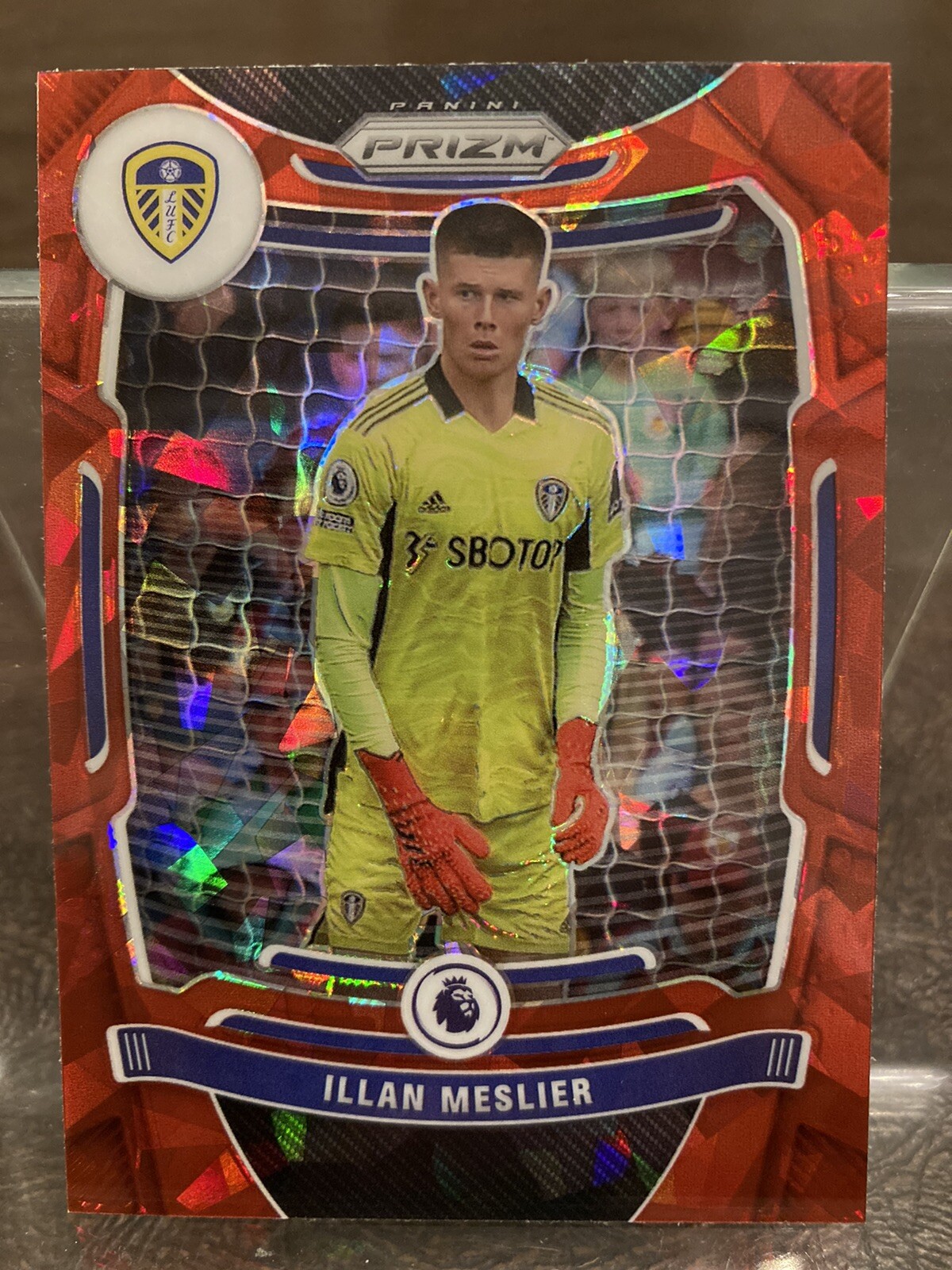 2021-22 Panini Prizm Premier League Soccer Illan Meslier Red Ice Prizm ...