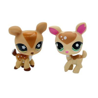 2pcs/lot Littlest pet shop Toy girls bobble head Sika deer #634 and ...