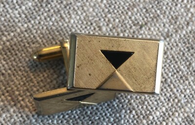 Vtg Gold Tone SWANK Long Rectangle Art Deco Design Cufflinks | eBay