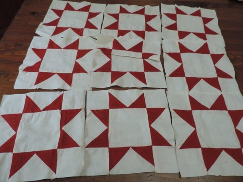 39 VINTAGE ANTIQUE QUILT SQUARES BLOCKS~EVENING STAR | eBay