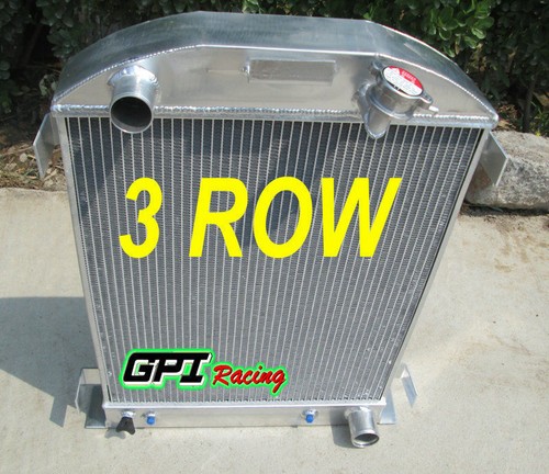 3ROW for 1932 FORD HI-BOY Grill Shells CHEVY ENGINE All Aluminum ...