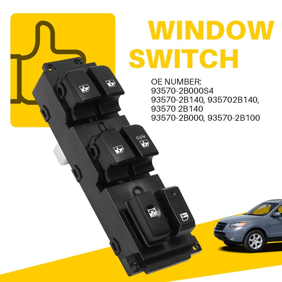 Front Driver Power Window Switch for Hyundai Santa Fe 2006-2013 Hand ...