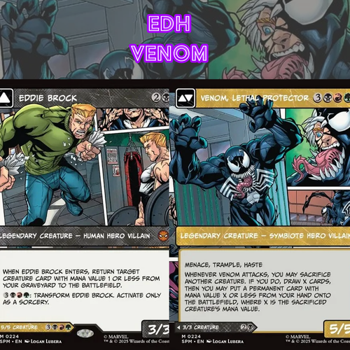 EDH - Venom, MTG Commander Deck, Jund, Bracket 2-3, Spider-Man x MTG | eBay