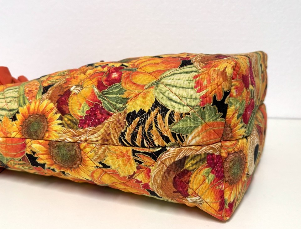 NEW Handmade Tote Purse bag Cornucopia Pumpkin Fall Country ...