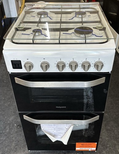Hotpoint 50cm Full Gas Cooker With Two Cavities In White - HD5G00CCWUK ...