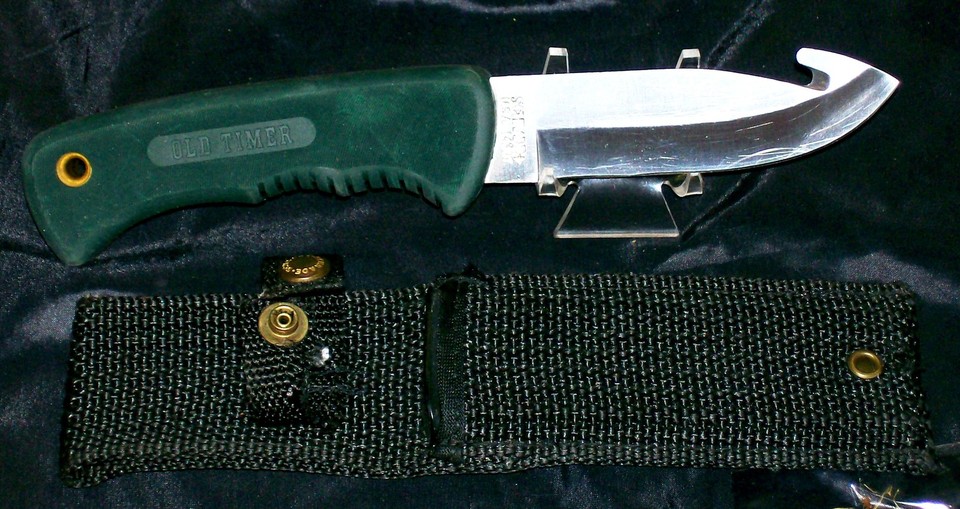 Schrade 143OT Knife W/Lanyard Hole "Blade Runner" 9-1/2" W/Black Canvas ...