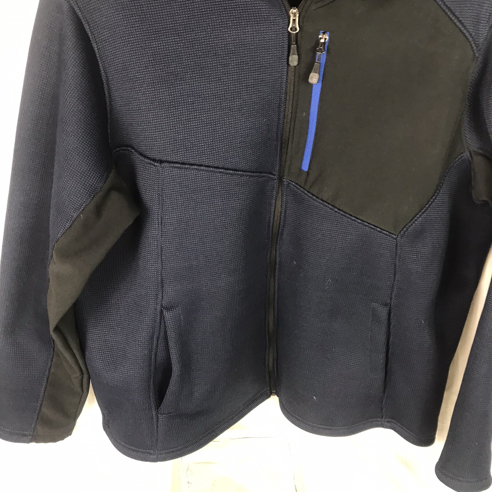 Mens Swiss Tech Fleece Lined Full Zip Soft Shell Blue… - Gem