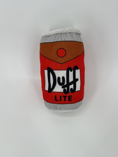 Simpsons Duff Dry Beer Can Plush Pillow 10” Tall Universal Studios ...