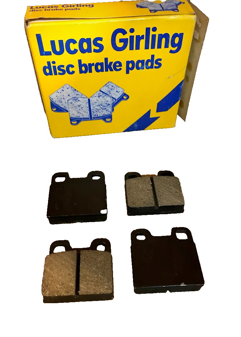 Lucas Girling Organic Rear Brake Pads - GP204 /7057-D124 -Fits Porsche ...