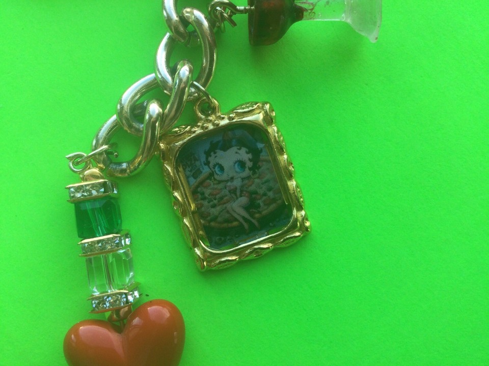 Betty Boop Pizza Since 1901 Key Chain With Added Charms | eBay