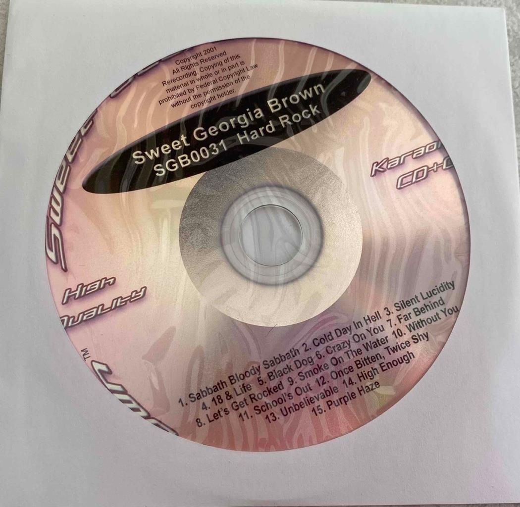 HARD ROCK KARAOKE CDG MUSIC SONGS CD CD+G SGB #31 Damn Yankees ...