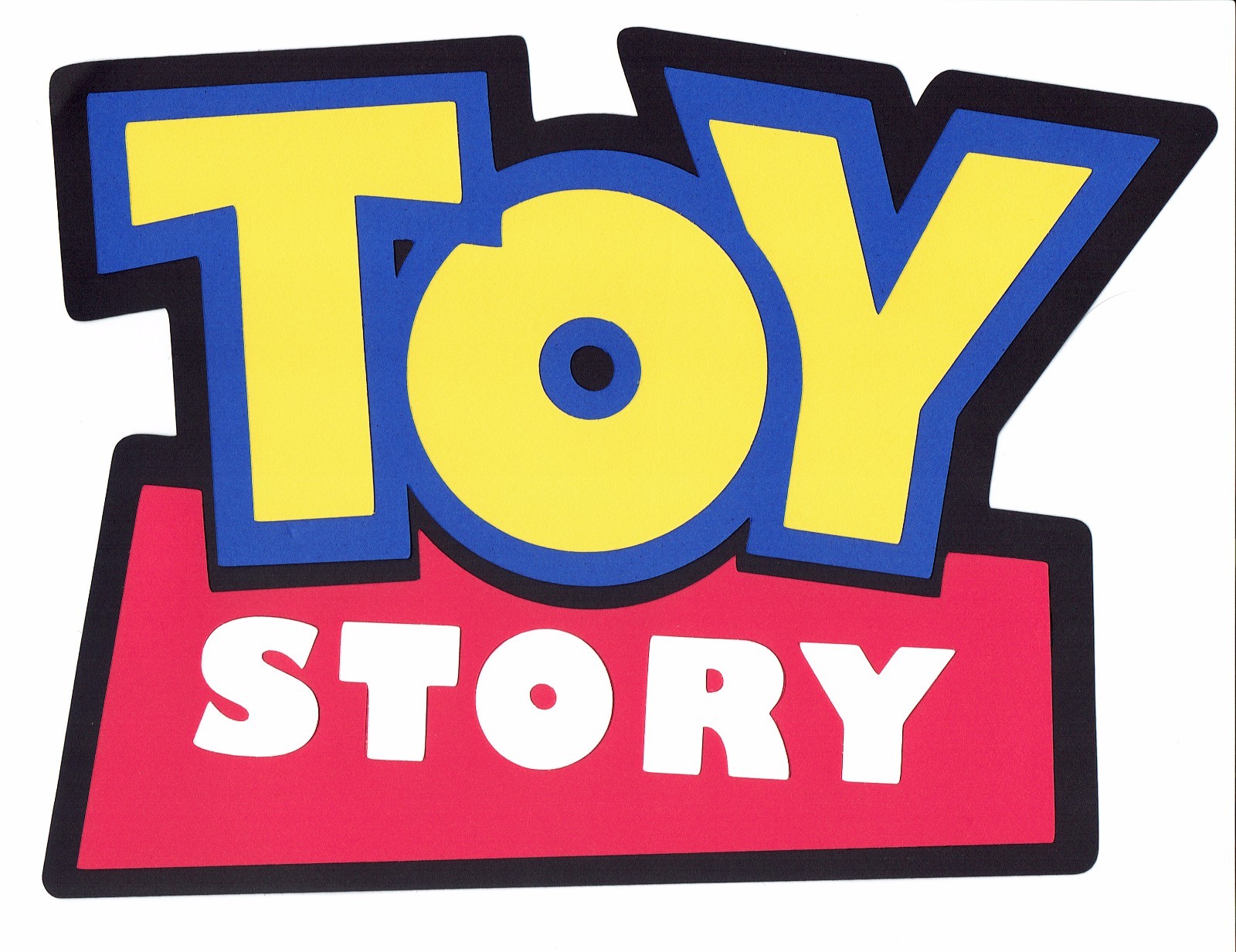 10"X7" die cut layered TOY STORY SIGN logo Disney Pixar birthday banner ...