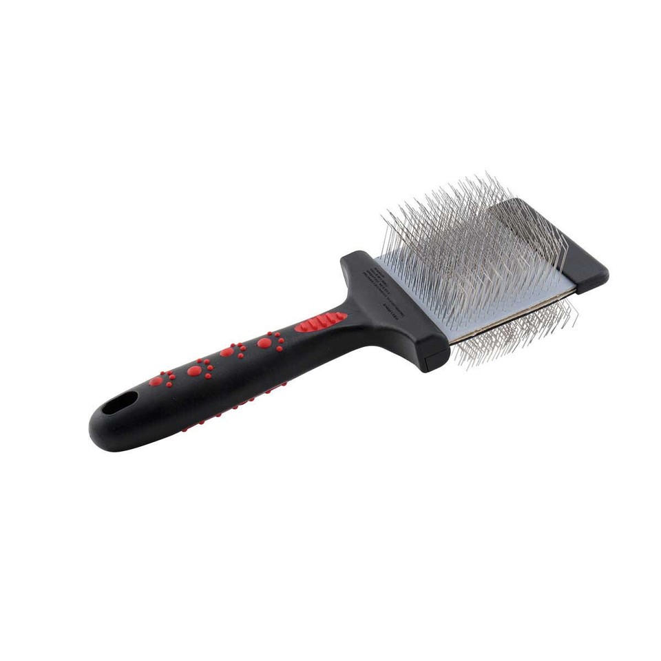 Pet FIRM DOUBLE-SIDED FLEXIBLE SLICKER BRUSH Dog Cat Mat Breaker Hair ...