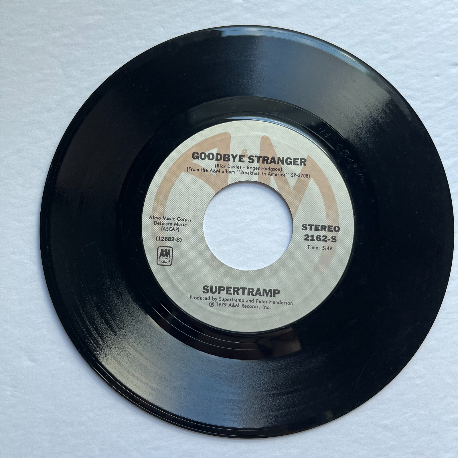 Supertramp - Goodbye Stranger / Even in the Quietest Moments VG+ Vinyl ...