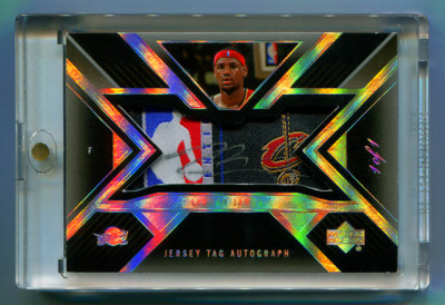 2006-07 UD BLACK NBA LOGOMAN CAVS LOGO PATCH AUTO LEBRON JAMES #1/1 ...