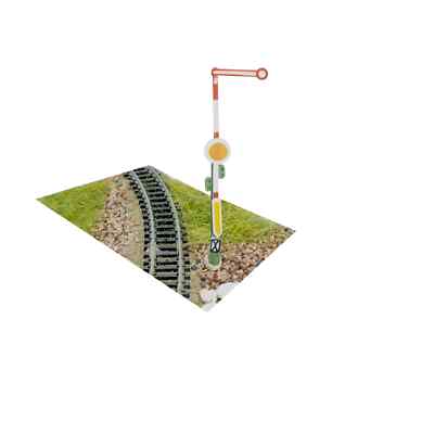 Hauptsignal m. Vorsignal DB Spur N, Form Signal, bemalt, Deko, Hp0/Hp1 ...