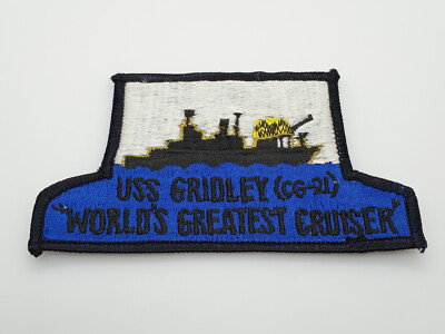 USS Gridley CG-21 Worlds Greatest Cruiser Patch | eBay