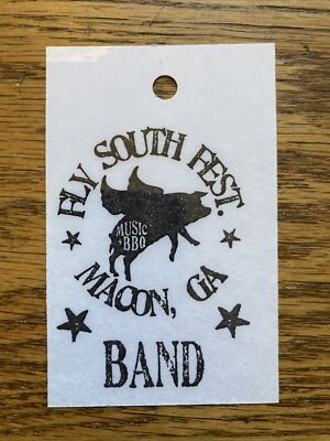 Fly South Festival Band VIP BADGE Macon Georgia | eBay