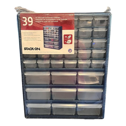 Stack-On Hardware & Craft Storage Cabinet 39 Drawer Organizer Made In ...