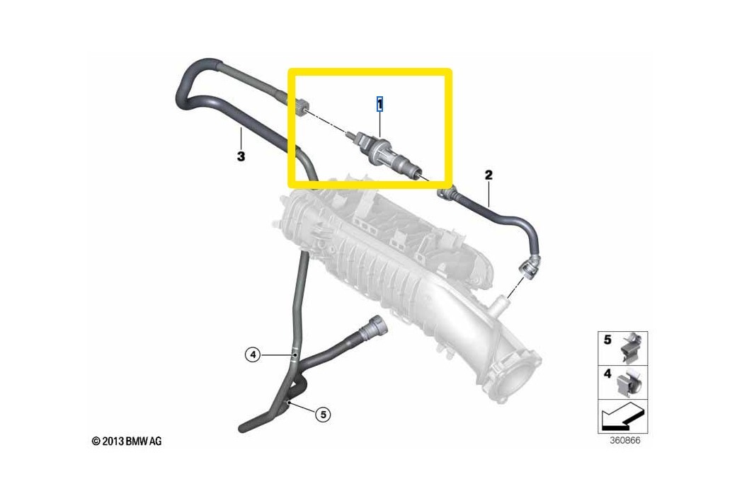OEM Mini Cooper F55-F57 Fuel Tank Breather Valve 13907621174 | eBay