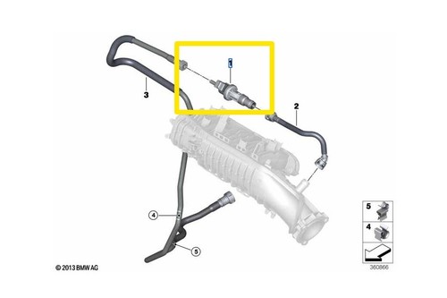 OEM Mini Cooper F55-F57 Fuel Tank Breather Valve 13907621174 | eBay