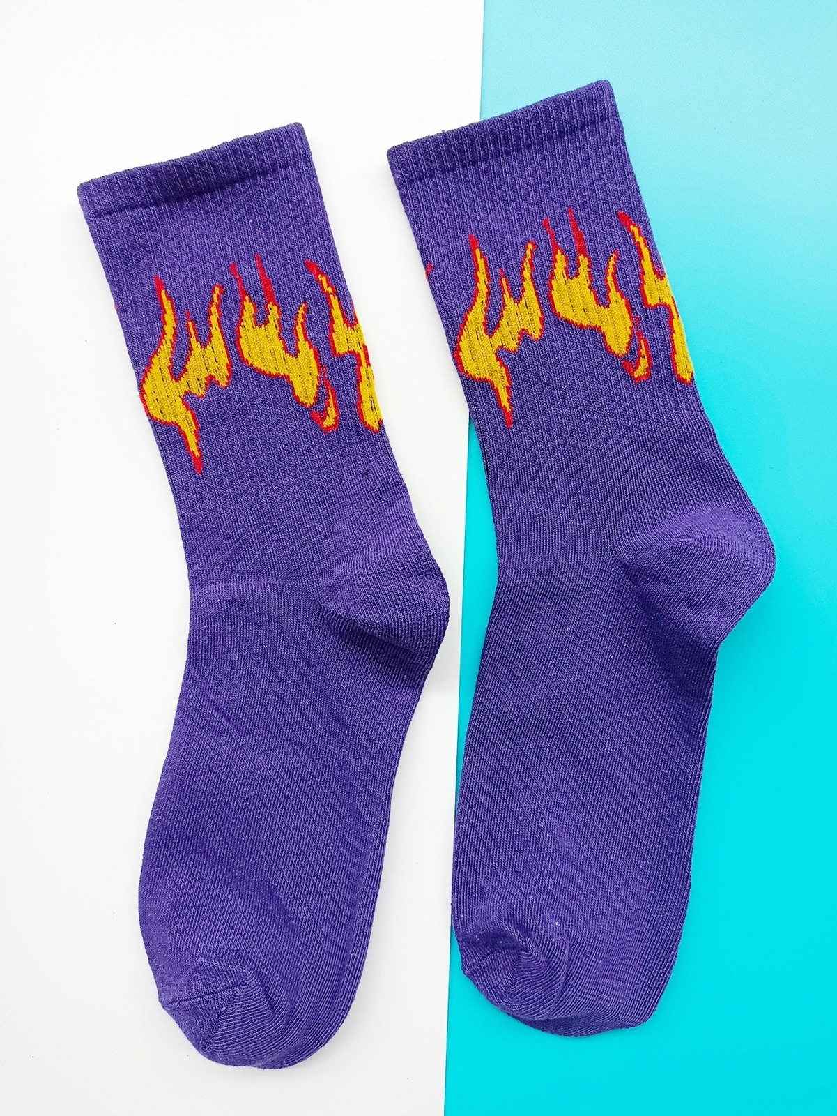 Creative Flame Design Socks Funny Socks for Men Novelty Socks Funky ...
