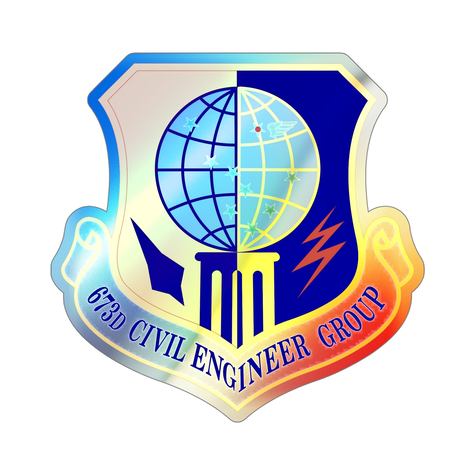 673d Civil Engineer Group (U.S. Air Force) Holographic STICKER | eBay