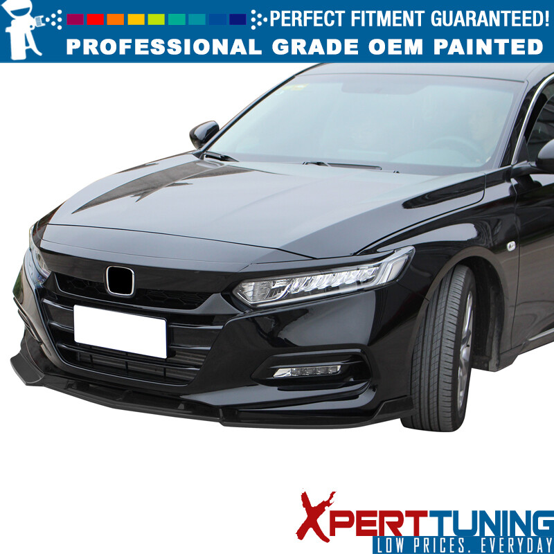 Fits 18-21 Honda Accord IKON V2 Sedan Front Lip PP #YR600M Kona Coffee ...