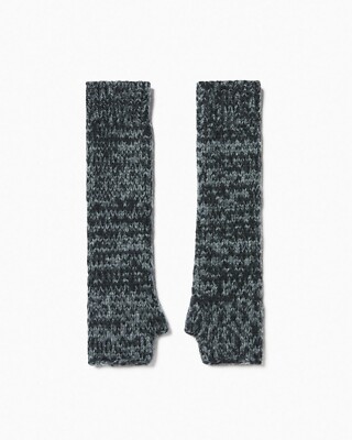 Ramy Brooke Fingerless Knit 100% Alpaca Gloves Grey Rami Brook | eBay