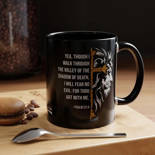 Christian Bible Verse Psalm Mug for Church, Inspirational Bible Quote ...