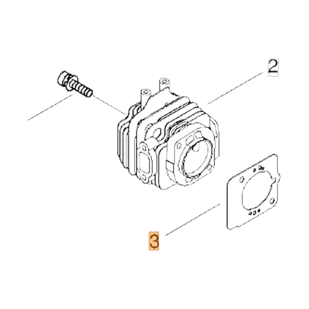 GUARNIZIONE CILINDRO DECESPUGLIATORE ECHO SRM-220ESL RIF 100000160 | eBay