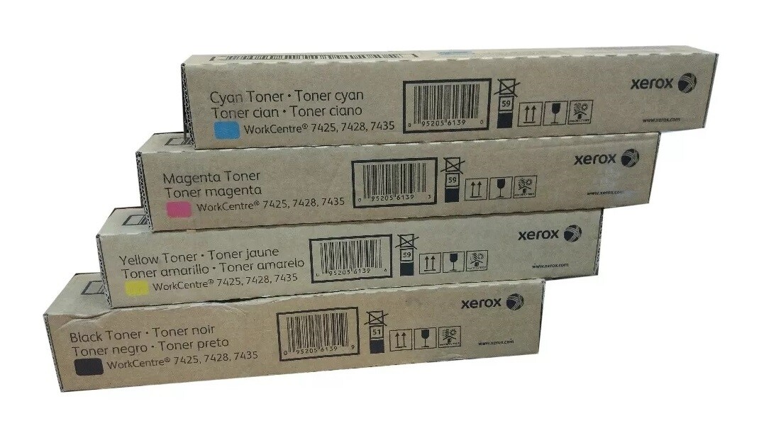 Original Toner Xerox WorkCentre 7425 7428 7435 / 006R01395 - 006R01398 ...