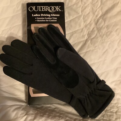 Outbrook Ladies Women’s Driving Gloves Black Stretch Style One Size | eBay