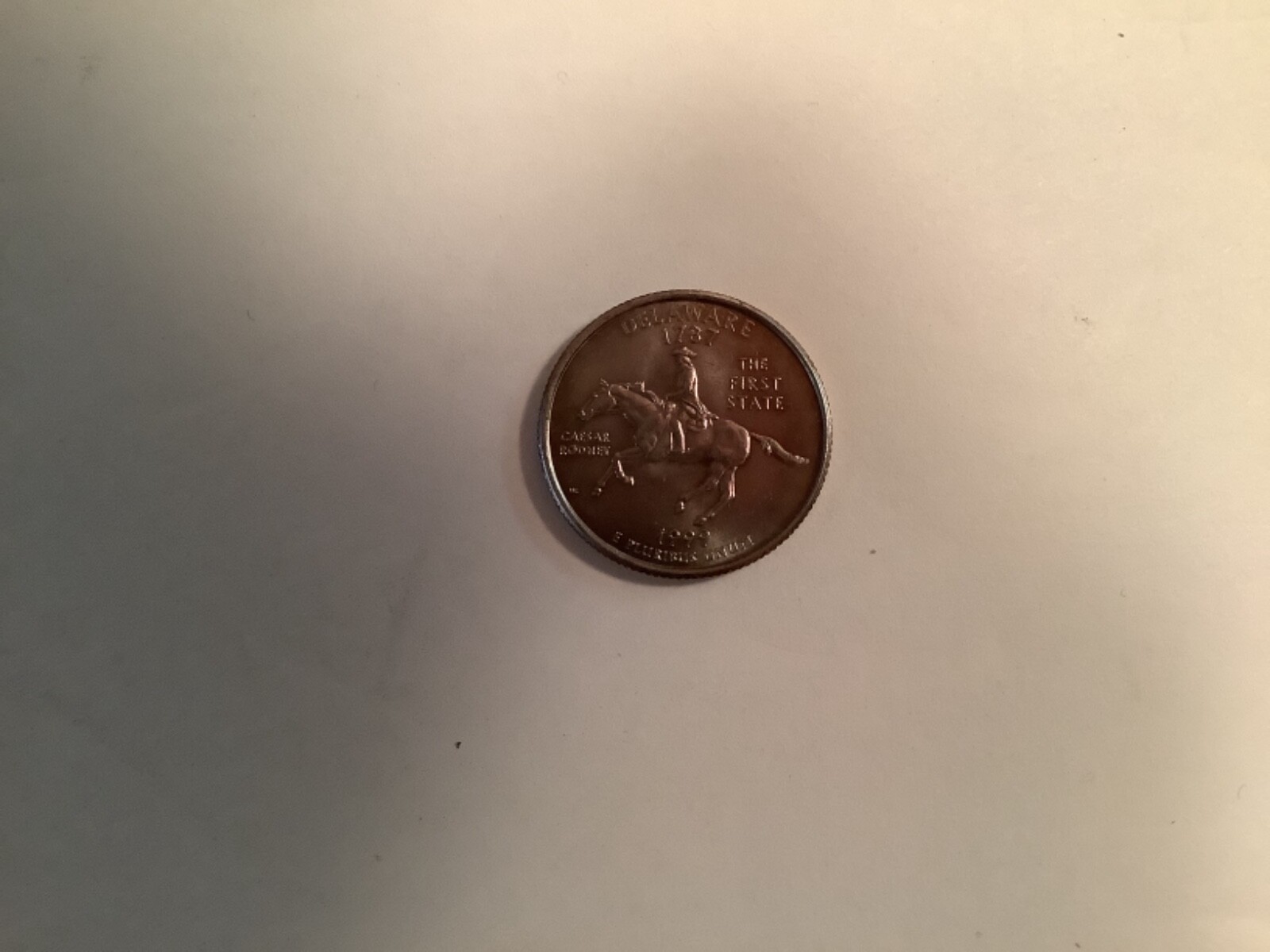 Many Strike Errors 1999 Tinted Delaware State Quarter Uncirculated very ...