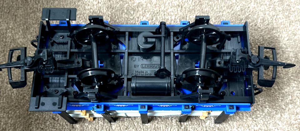 LGB G Scale Two Flat Freight Wagons w/ pipes very good condition no Box ...