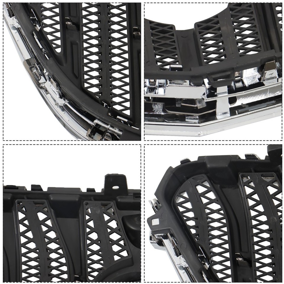 Front Upper Grill Grille Chrome Black New For Buick Enclave 2013-2016 ...