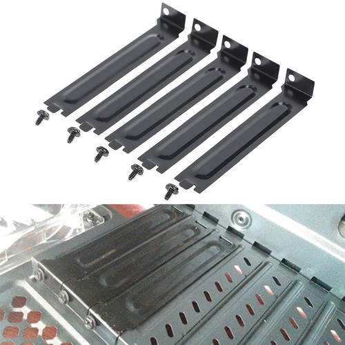 5pc PCI Slot Cover Bracket +Screws For PCI Expansion Dust Filter ...