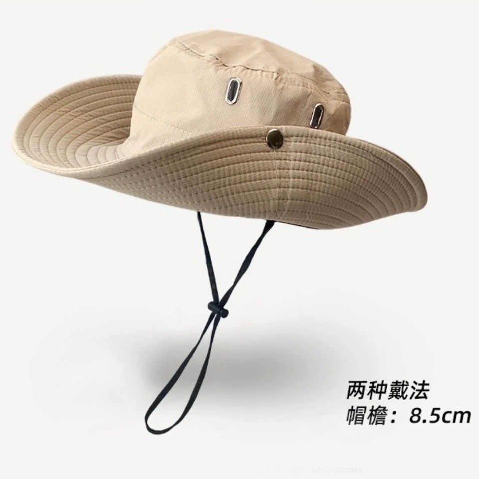 Two-way Style UPF50 Sun Hat Breathable Fabric Built-in Windproof Strap ...