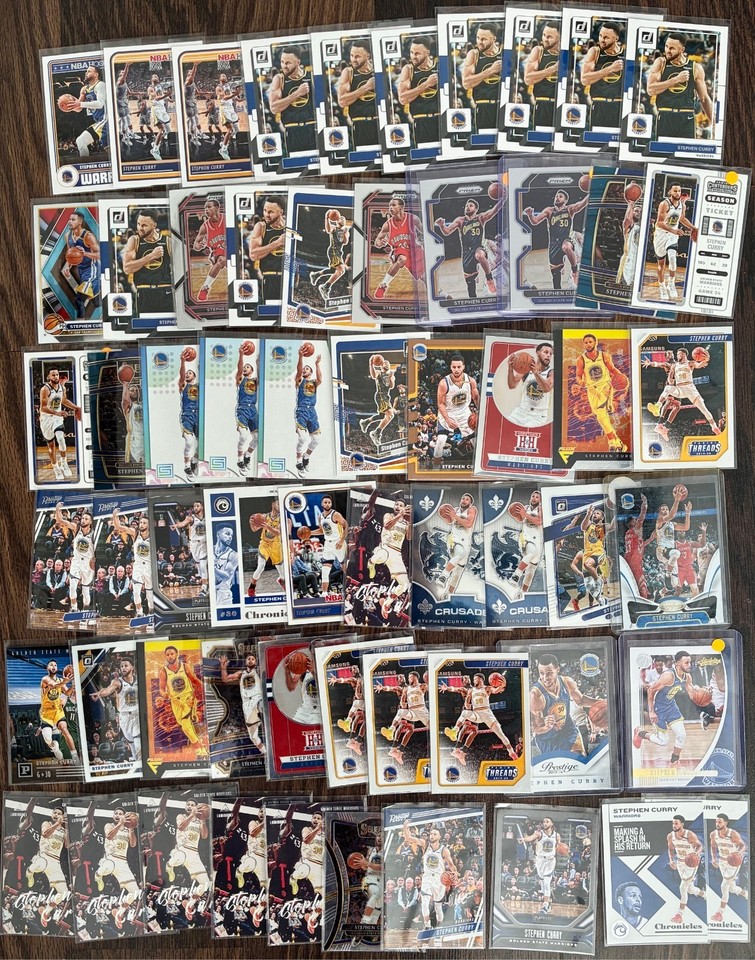 (88) Huge STEPHEN CURRY Basketball LOT ! 20x INSERT Cards Prizm USA ...