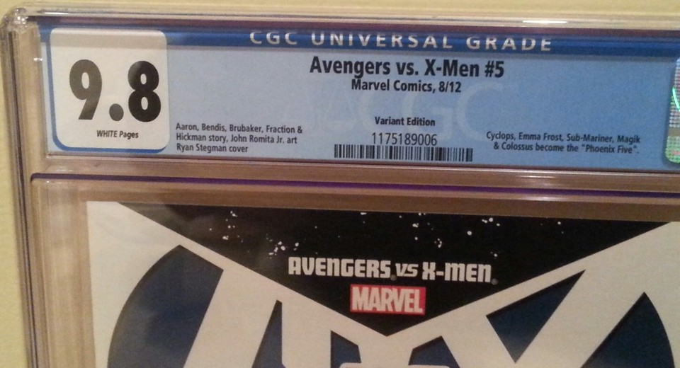 Avengers vs X-Men #5 CGC 9.6 Ryan Stegman 1:100 Color Variant "Phoenix ...