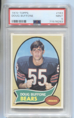 1970 Topps Football - Doug Buffone - Bears - #163 - PSA 9 | eBay