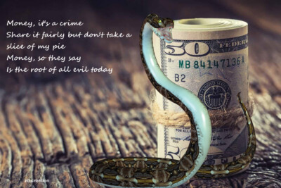 Money Root of All Evil quote art print | eBay