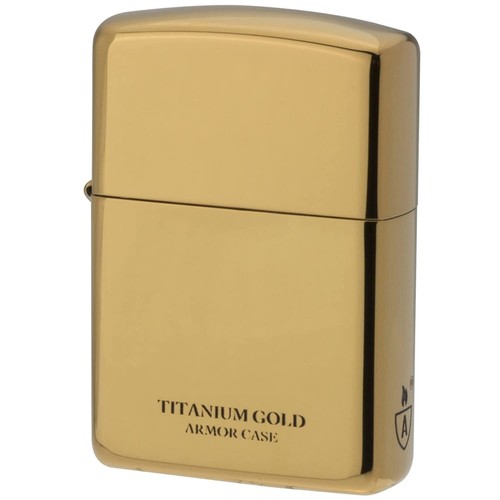 Zippo Armor Titanium Coating Gold Side Logo Engraving Processing ...