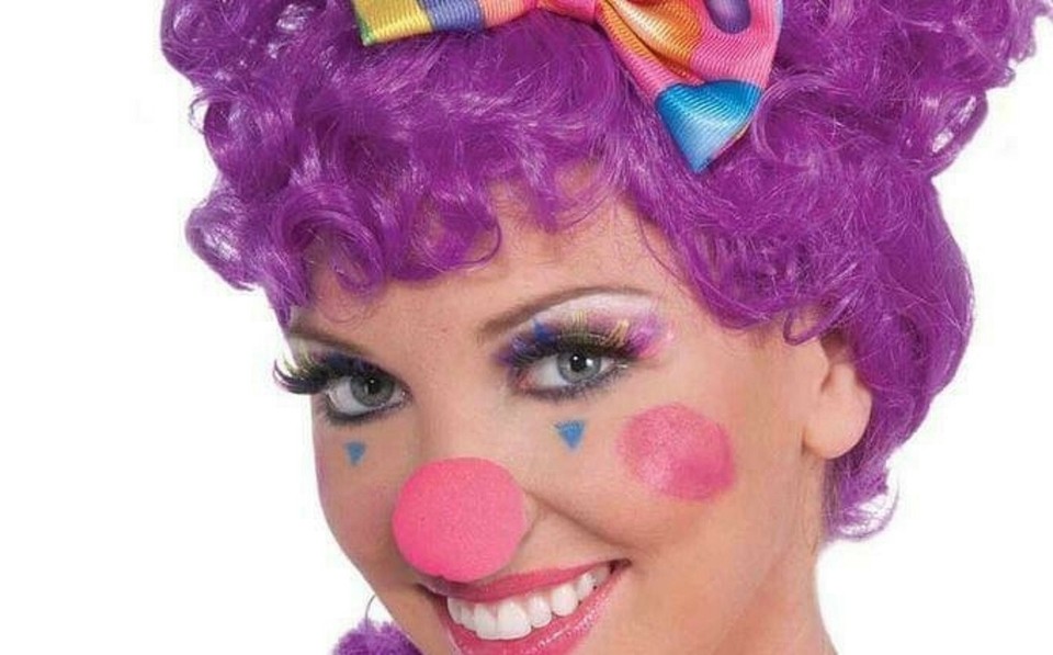 Circus Sweetie Rainbow Eyelashes clown costume fantasy club wear stage ...